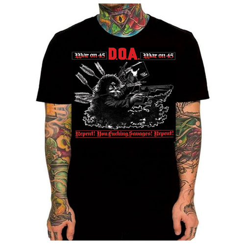 Sudden Death Records - DOA - War on 45 T-Shirt Black.